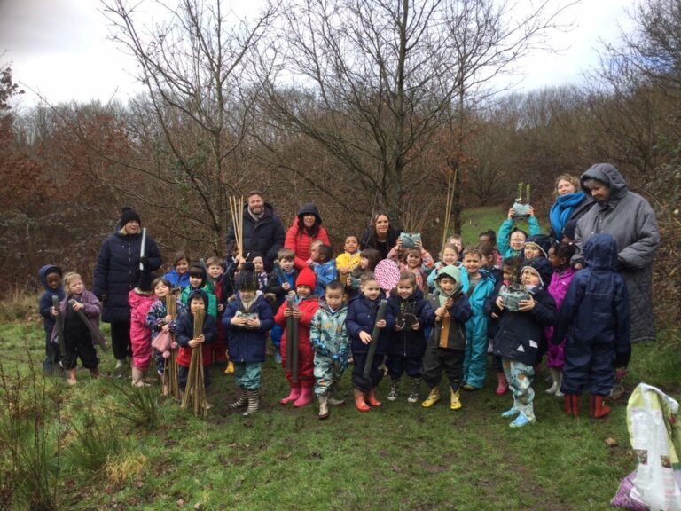 Planting trees! – St Vincent's Catholic Primary School